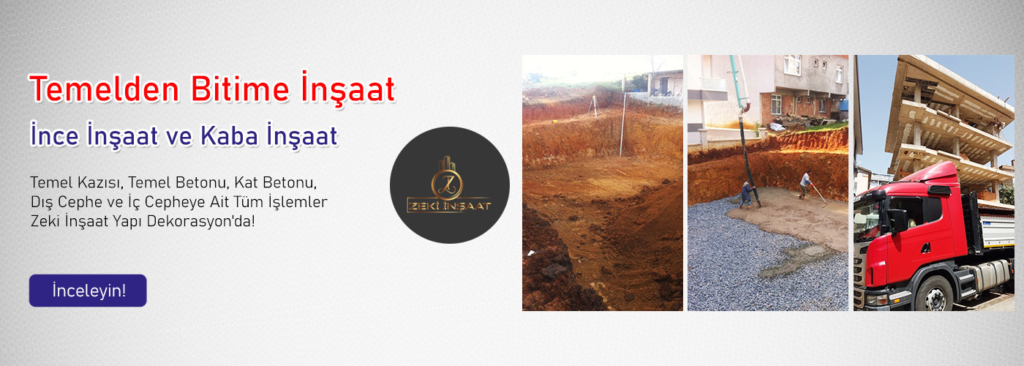 Zeki İnşaat Yapı Tadilat - Komple İnşaat, Asma Tavan, Alçıpan, Kartonpiyer